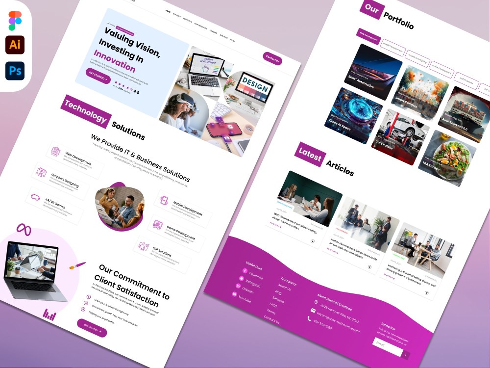 Modern UI UX design for website and mobile app | Upwork