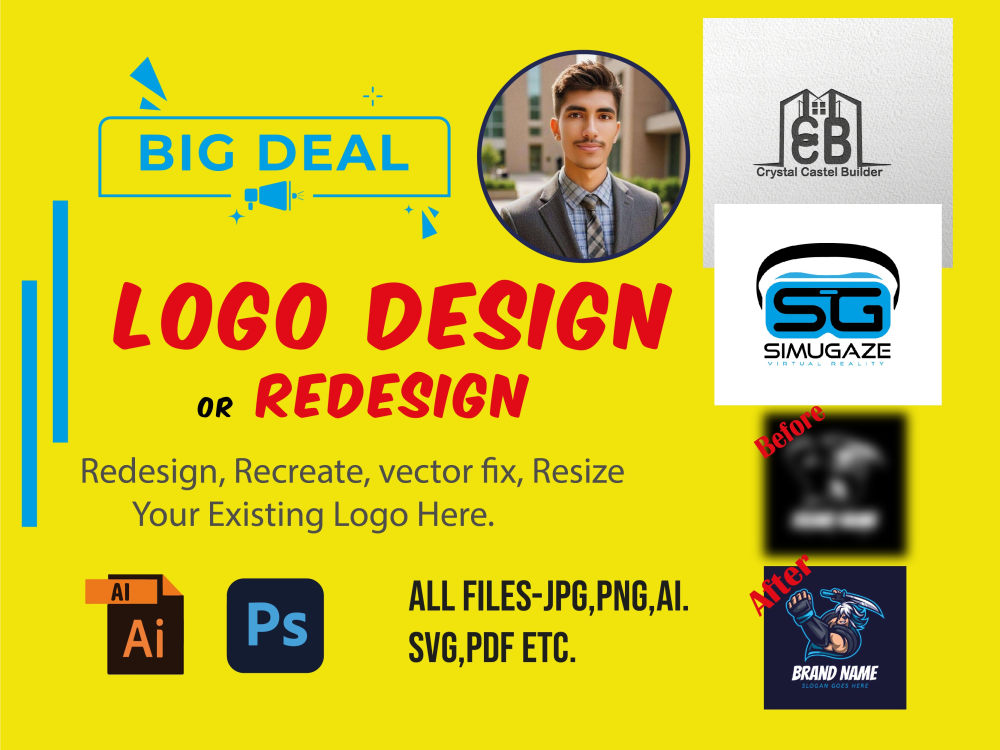Logo Design, Logo redesign, Logo recreate and Resize Logo. | Upwork