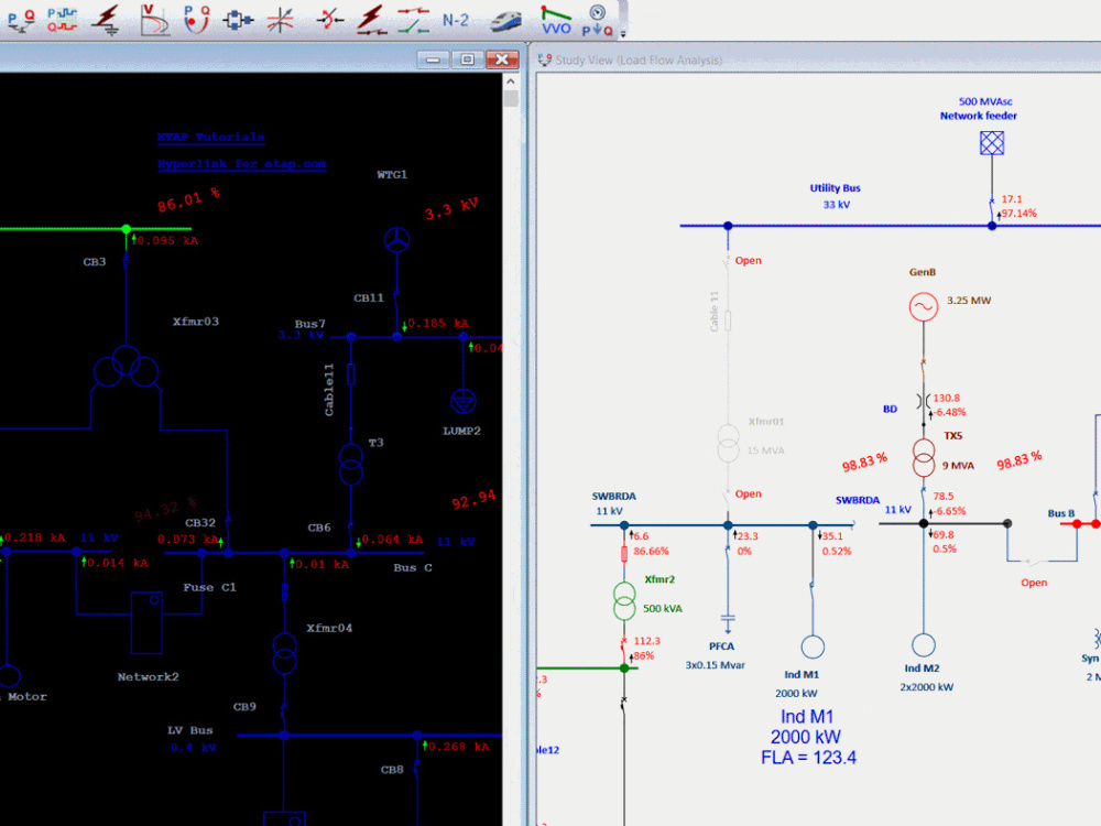 Electrical power system studies and relay coordination in ETAP,SKM | Upwork