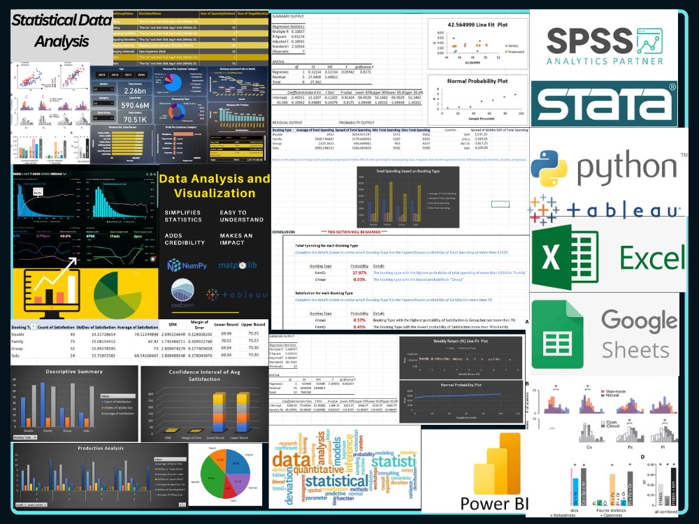 Statistical Analysis of your Data in Python, R, Excel, SPSS and manymore | Upwork