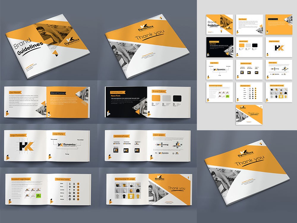 Brand Style Guide | Brand Book | Merchandise Kits | Brand Guide Book ...