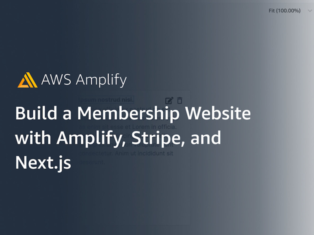Membership Web Application leveraging AWS Technologies | Upwork