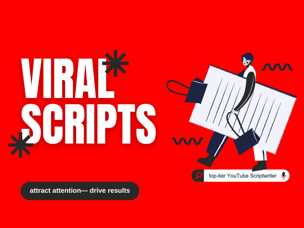 Viral scripts for your YouTube channel | Upwork