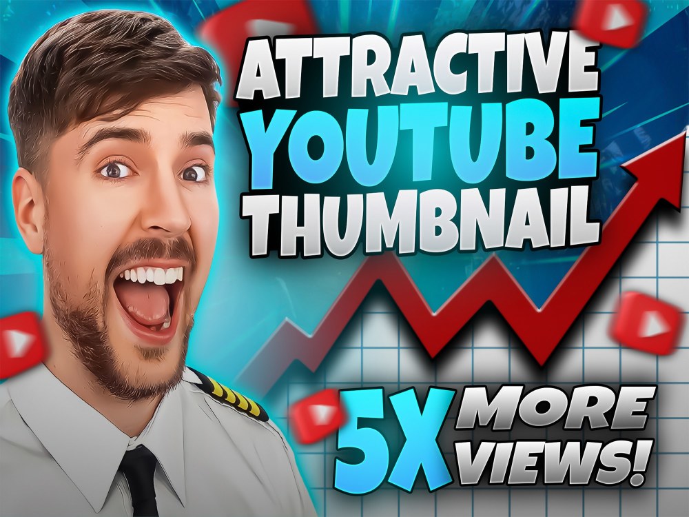 Eye catching YouTube thumbnail | YouTube thumbnail Designer | Upwork