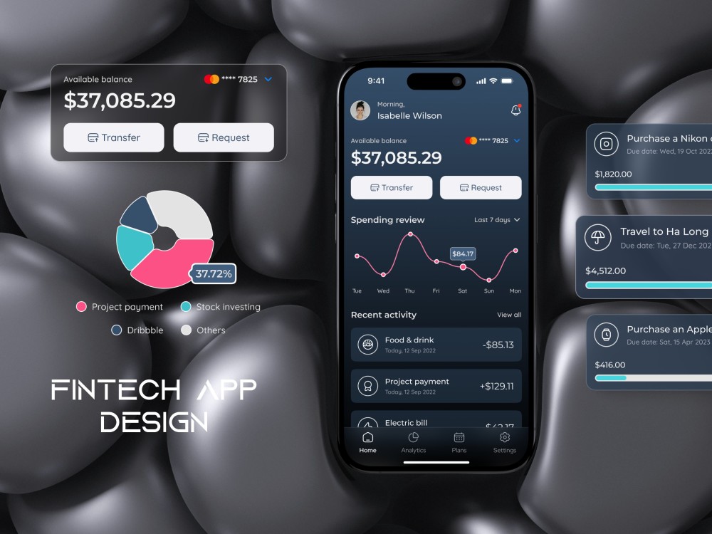 An Impressive, High-tech, Clean UX/UI for Your Mobile App | Upwork