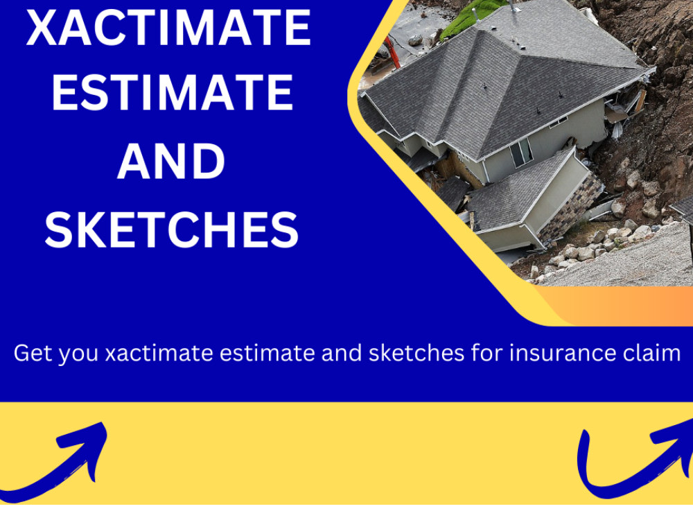 Xactimate estimate and sketches for insurance claim work | Upwork