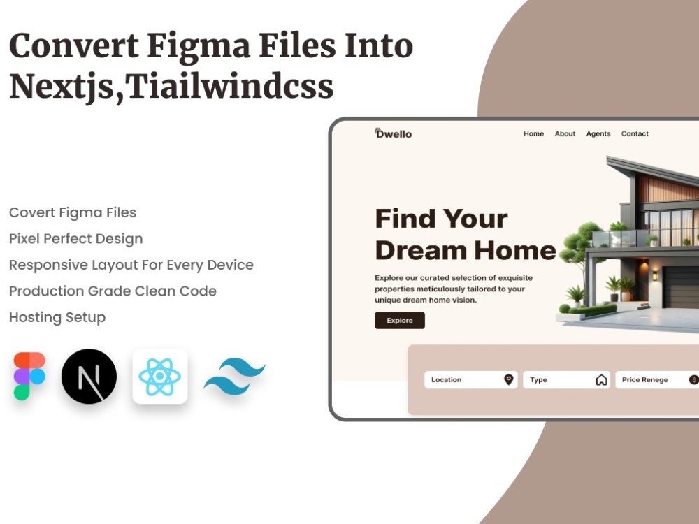 Stunning Figma Files Into Nextjs and tailwindcss | Upwork