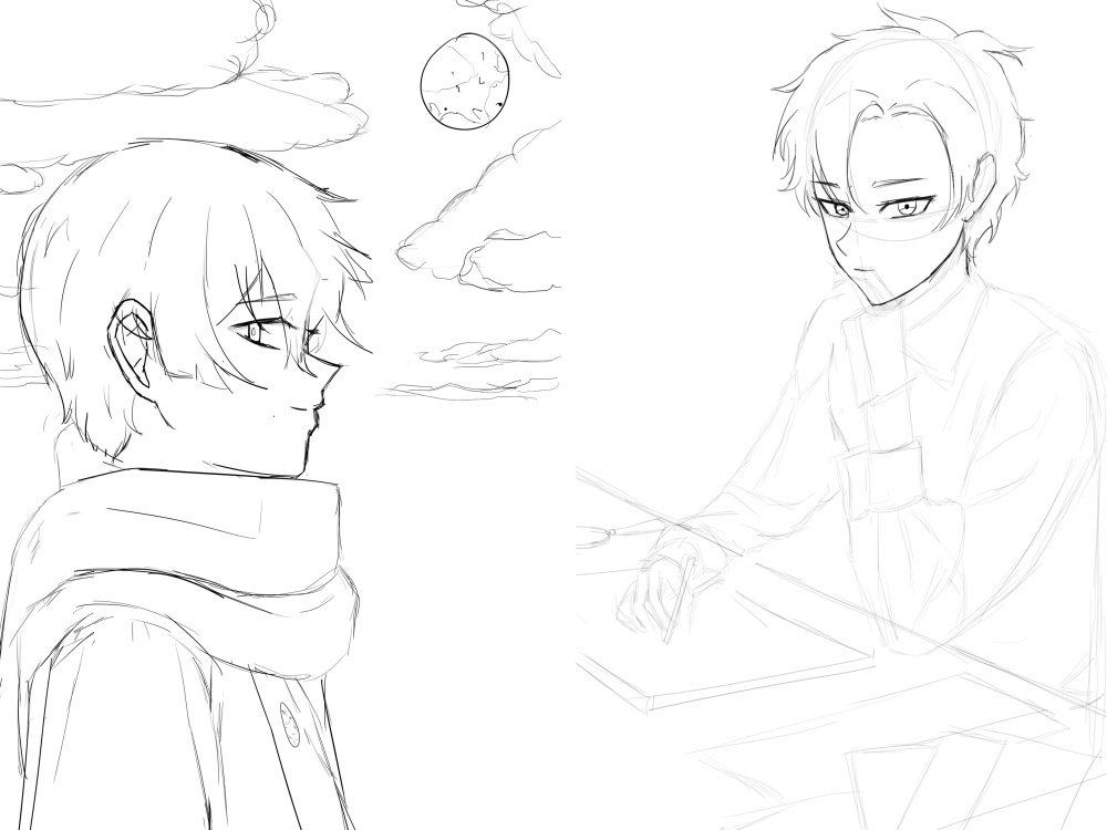 A clean sketch for your character illustration | Upwork