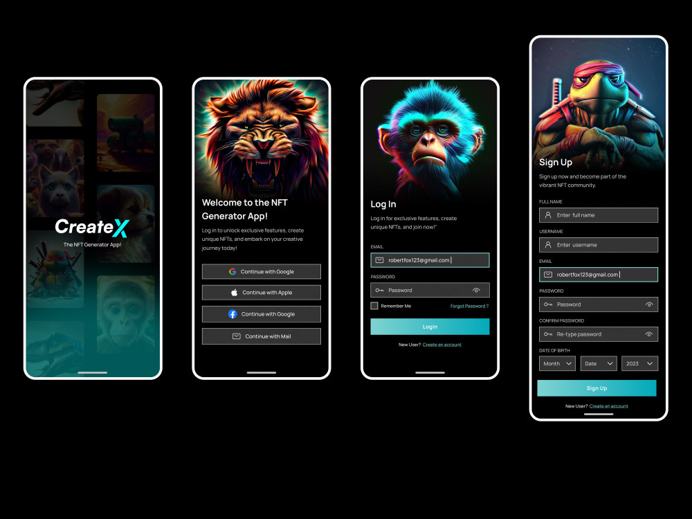 Modern & great App UI UX design | Upwork