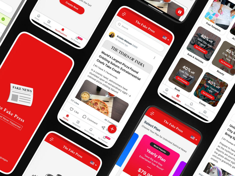 Modern & great App UI UX design | Upwork