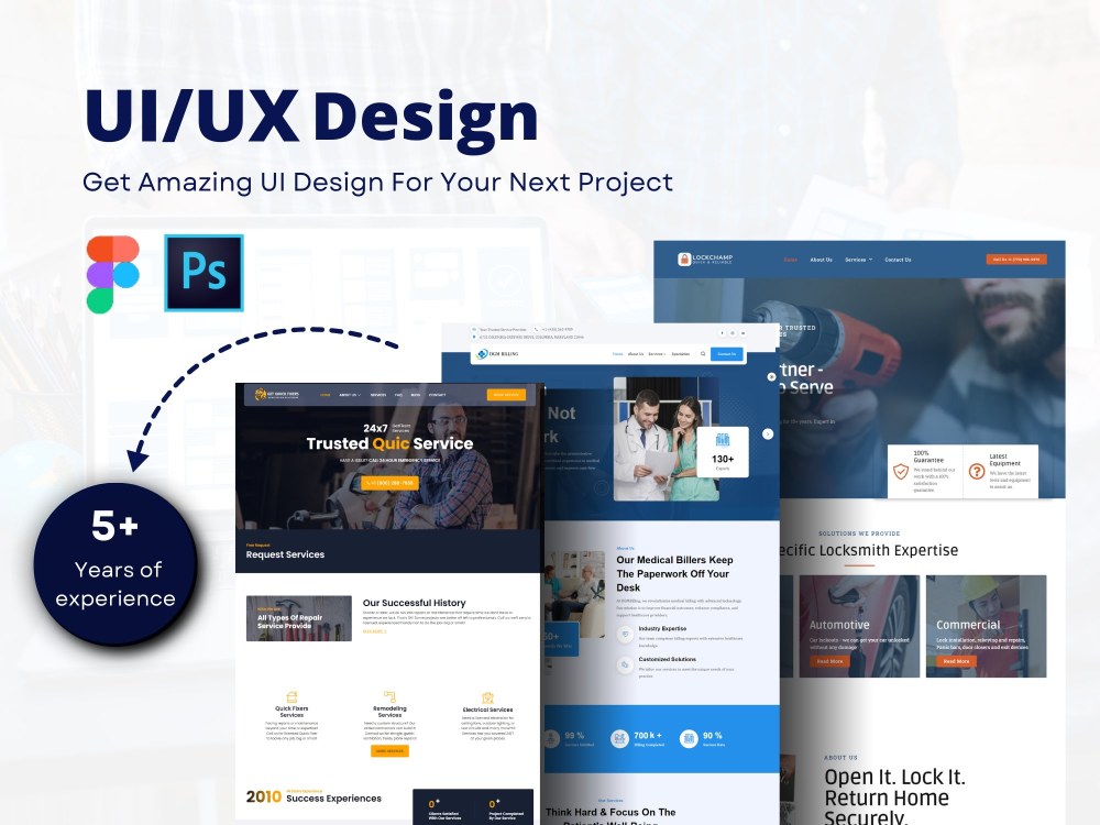 Figma and UI/UX design of Mobile and Web app, Responsive Figma ...