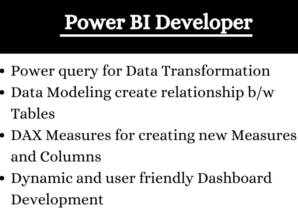 Power Query | Data Modeling | Advanced DAX Calculation in power bi | Upwork