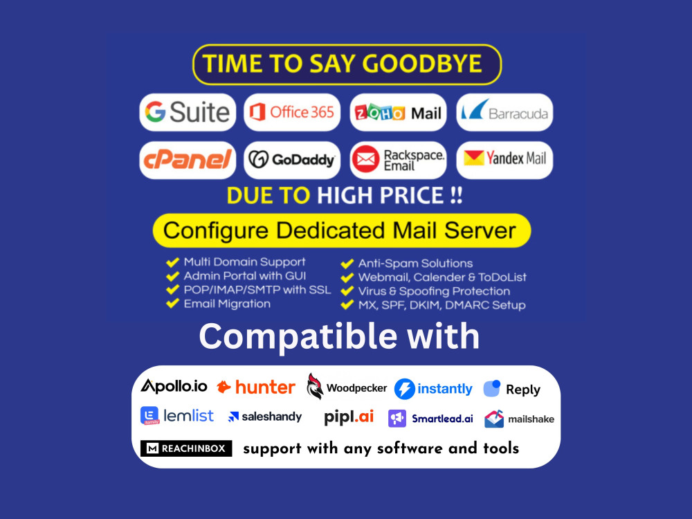Configure dedicated mail server with Free Warm-Up | Upwork