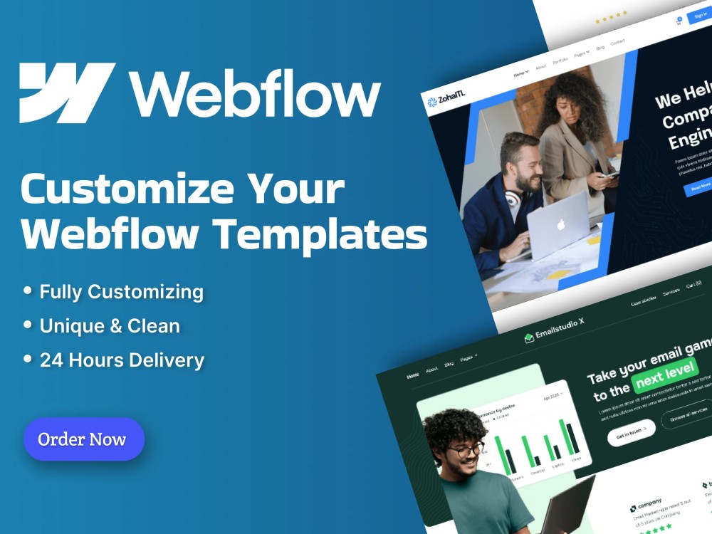 Customize Webflow Template | Webflow Template Edit | Webflow Expert | Upwork