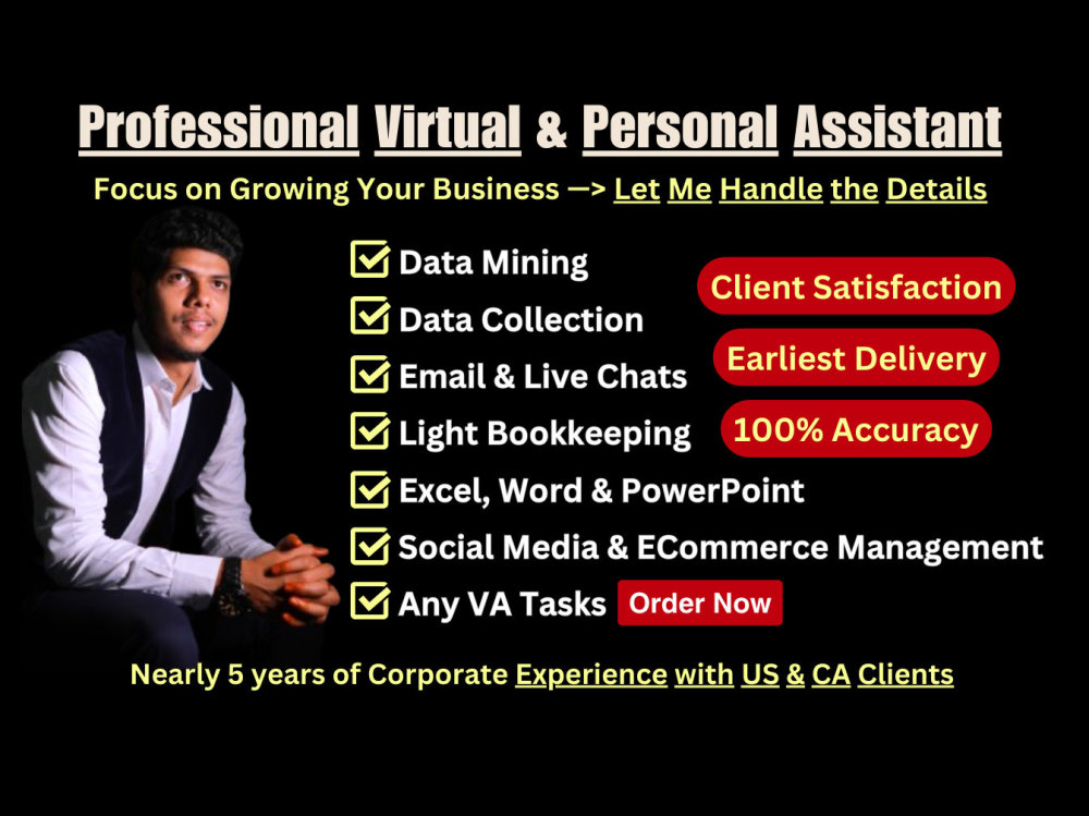 A professional virtual / personal assistant with corporate experience ...