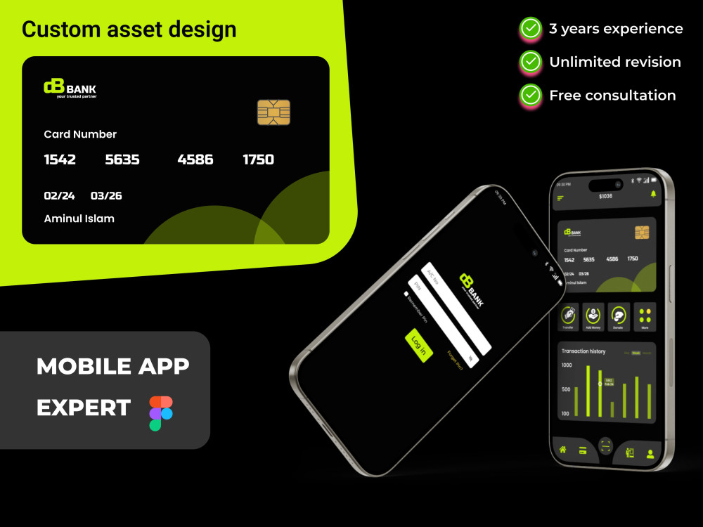 Banking App UI/UX Design | Finance App UI UX Design | App Mockup ...