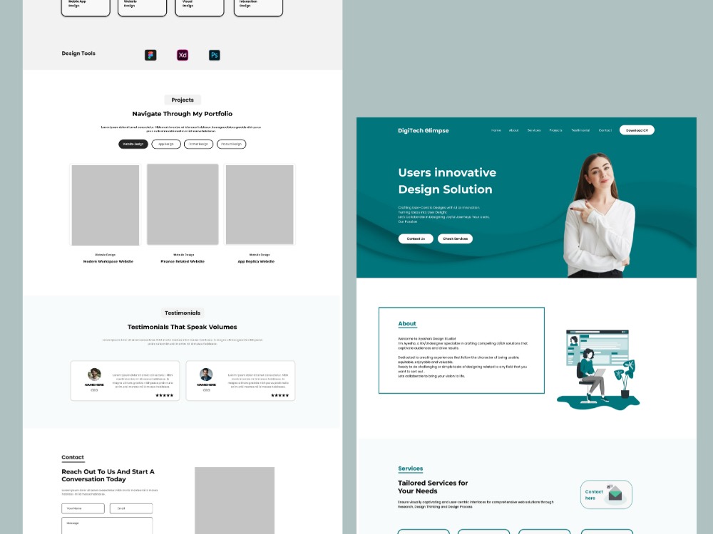 UI UX Wireframe Design of Website and Mobile on figma. | Upwork