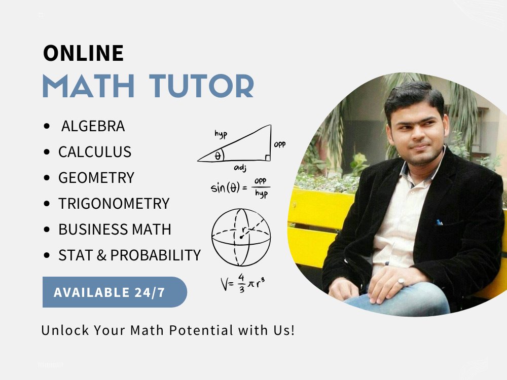 Experienced Math Tutor for Algebra, Calculus, Geometry and Trigonometry ...