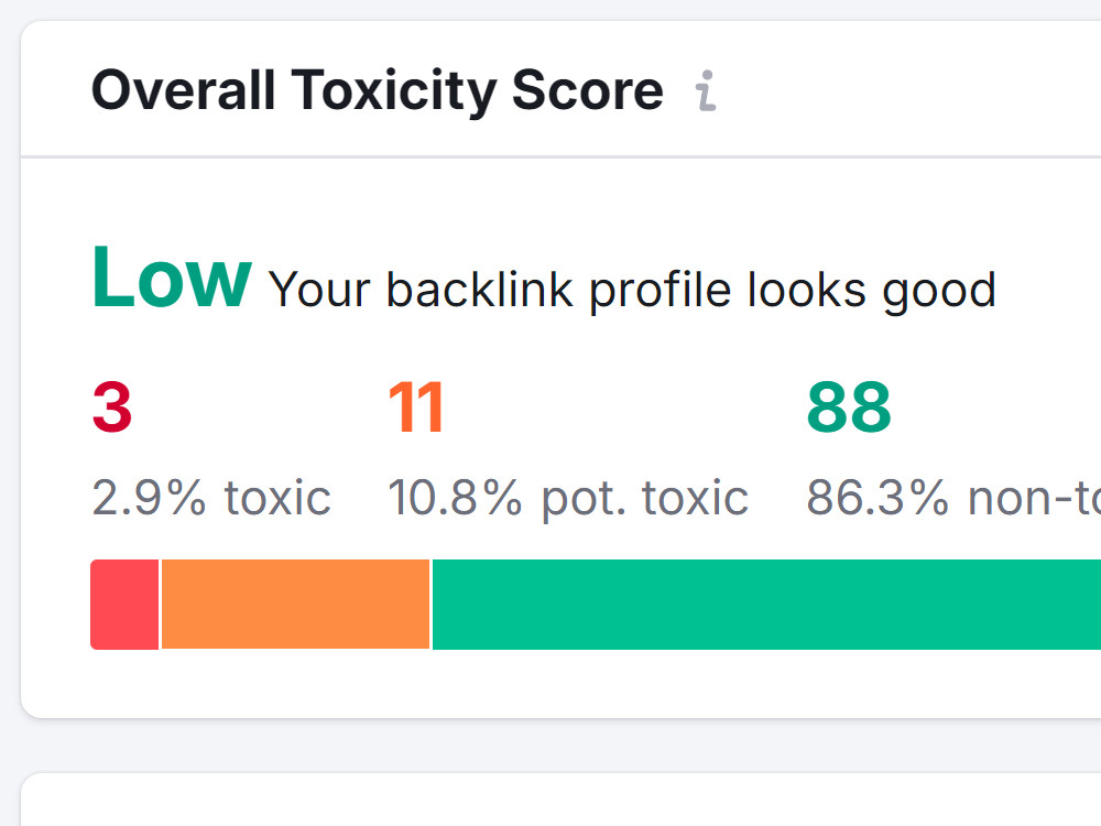A complete toxic link scan using SEMRush with a disavow list for Google ...