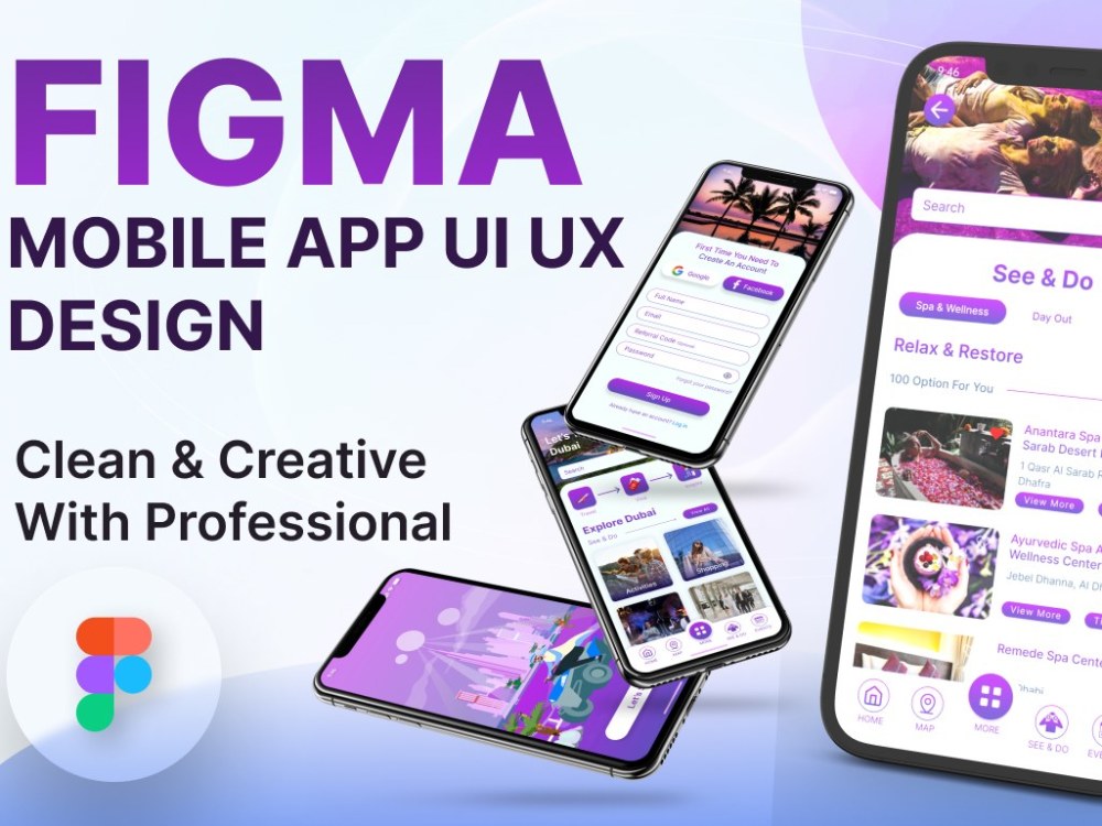 UI UX design for medical, social, educational and healthcare figma apps ...