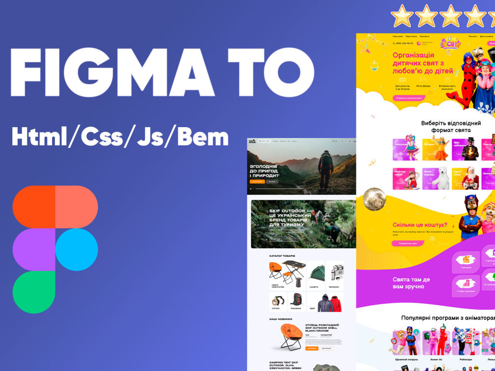 A figma to code: Responsive HTML, CSS, JS with BEM — no extra frameworks | Upwork