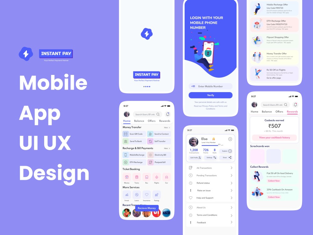 Professional Mobile app UIUX design | Upwork