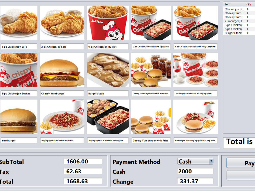 Food ordering system using Java and netbeans ide | Upwork