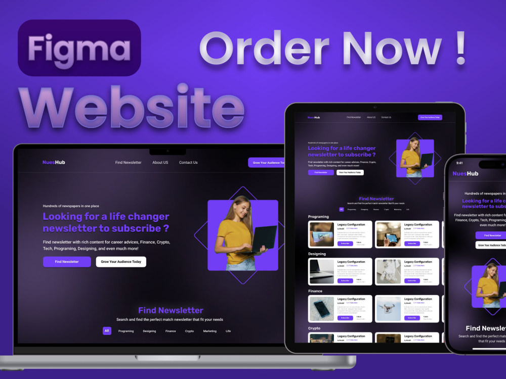 Your business website design using figma! | Upwork