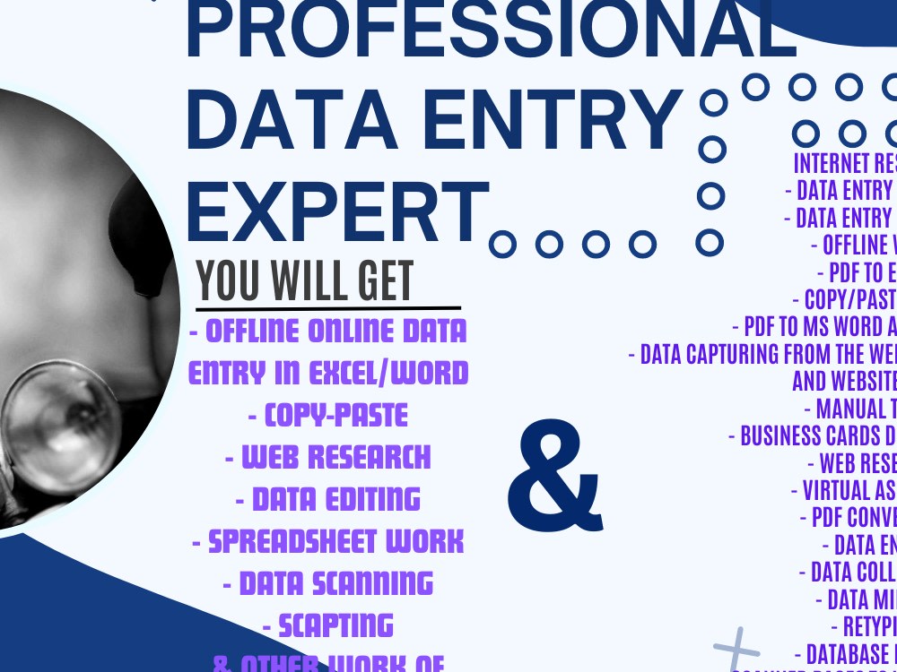 Any types of data entry work | Upwork