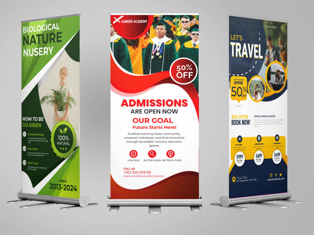 A fantastic design for roll-up banner stand and retractable banner | Upwork