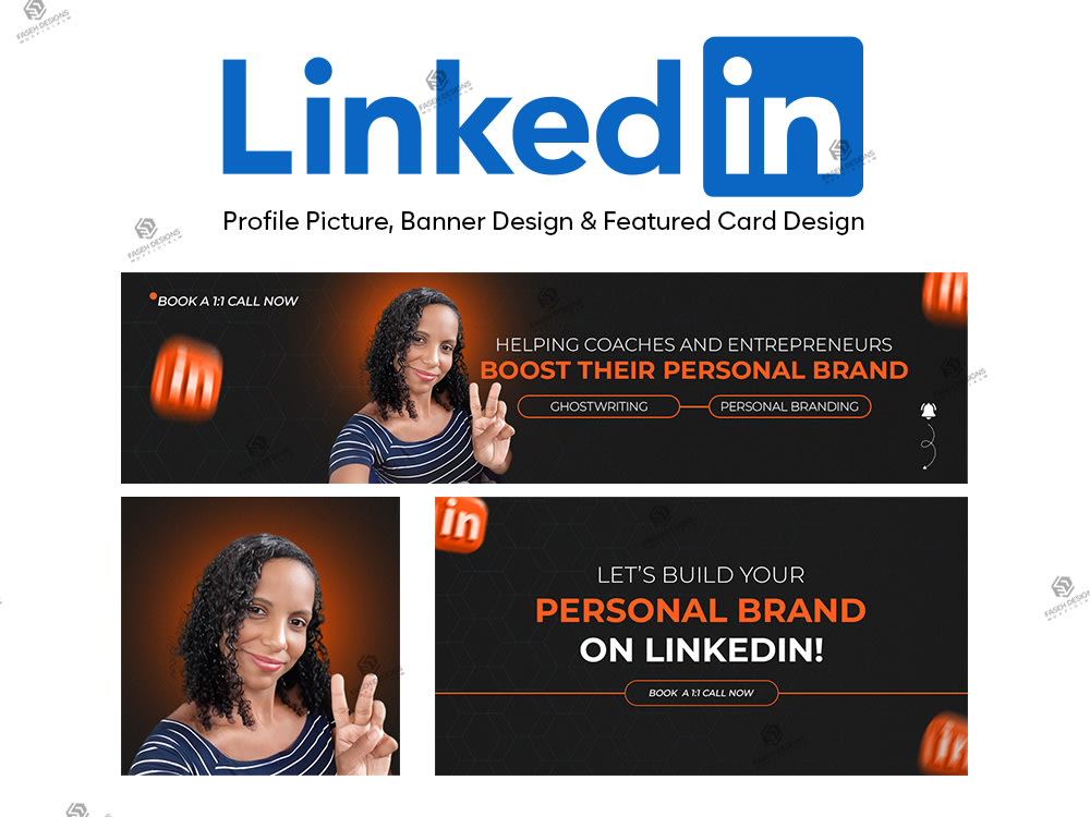 A professional and visually stunning LinkedIn Cover, Banner, Header ...
