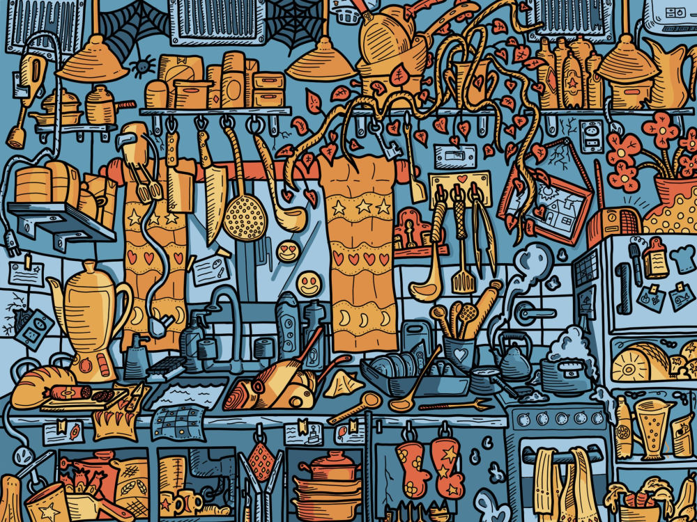 Illustrations with hidden objects | Upwork