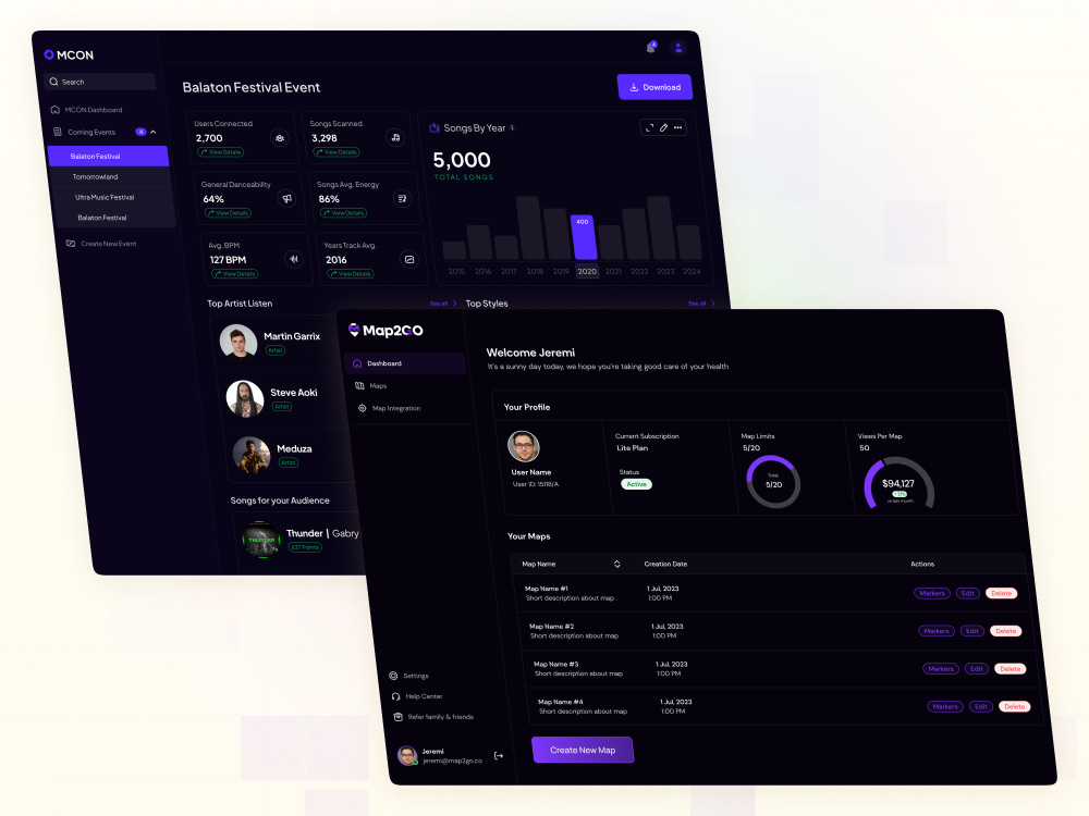 Clean web app design, Dashboard design & SaaS web app in Figma | Upwork