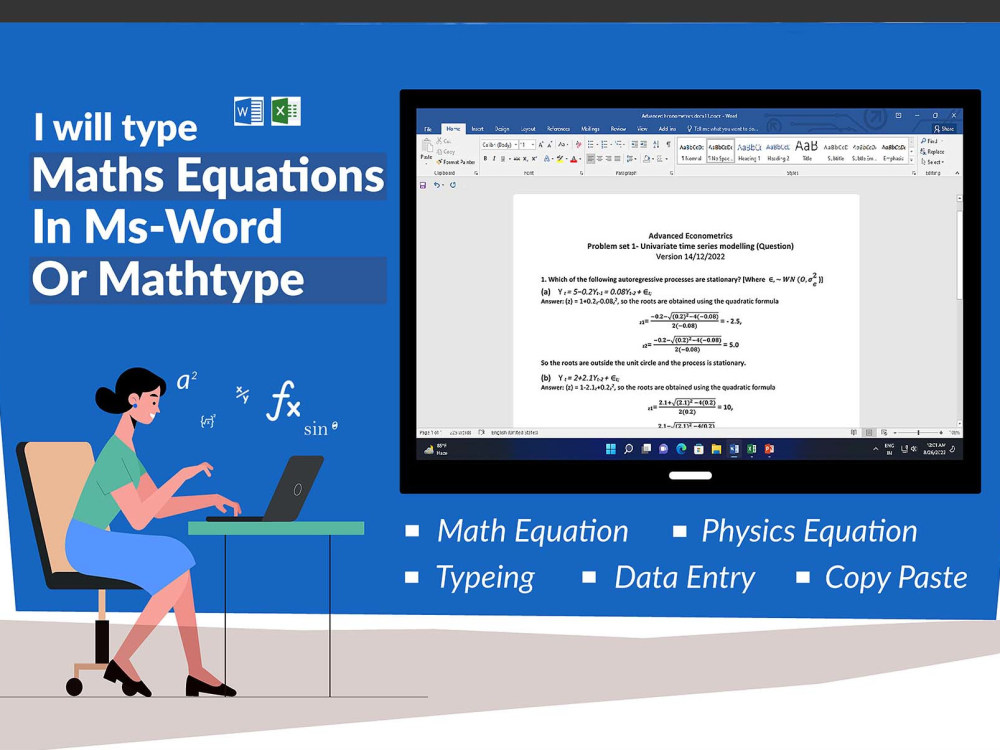 Math and Physics Equation Typing Specialist in MS Word | Upwork