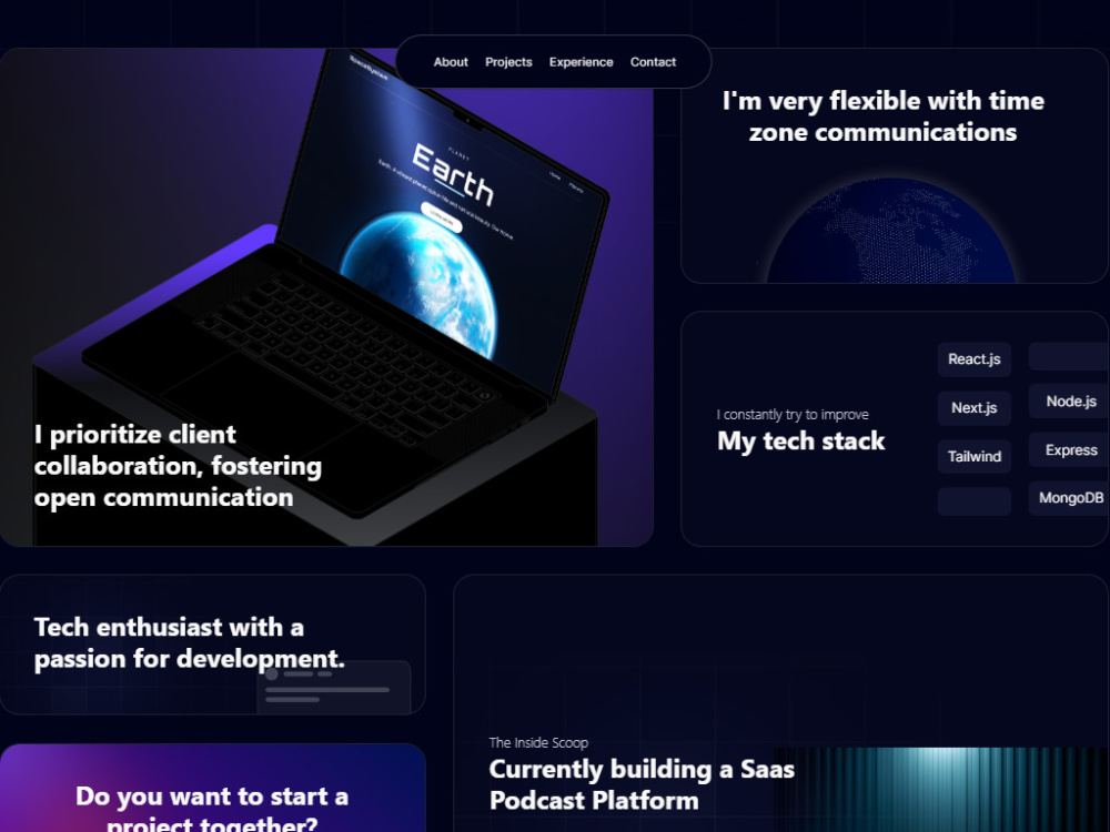 A modern and responsive website using React, Node.js, & Next.js! | Upwork