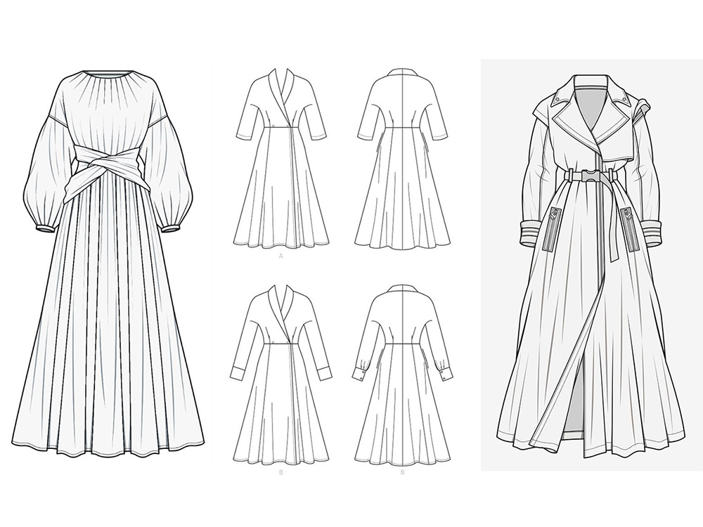 Design technical flat drawing and clothing illustration | Upwork