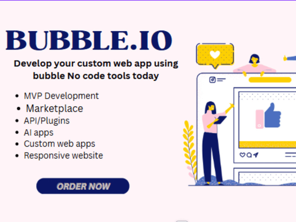 Custom bubble.io web app | bubble.io MVP | bubble.io SaaS app | Upwork
