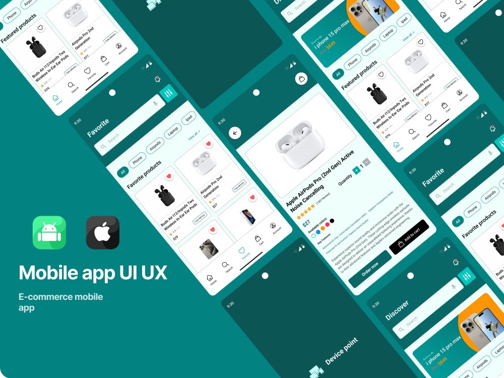 Custom Mobile App UI Design | iOS & Android Expertise | Upwork