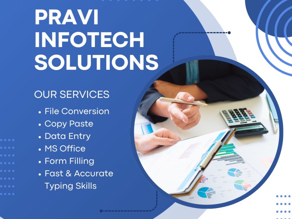 Fast data entry, copy paste, manual typing, file conversion | Upwork