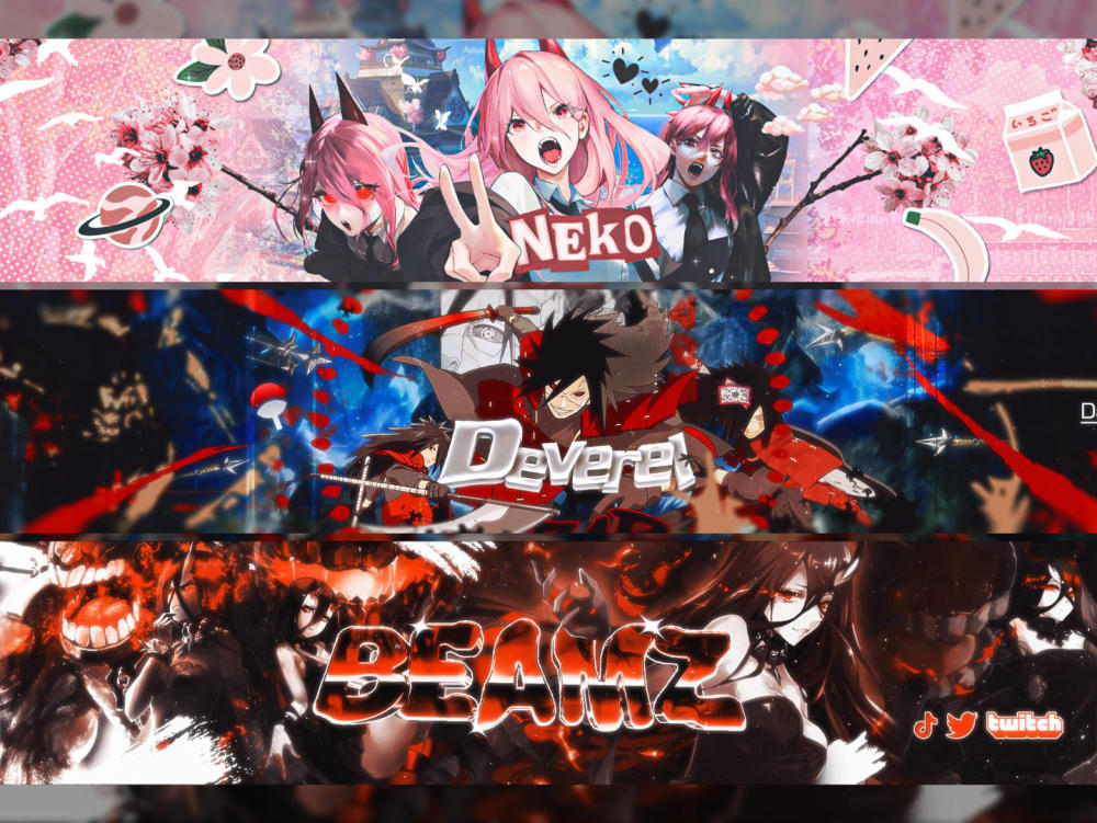 The best Anime Header | Upwork