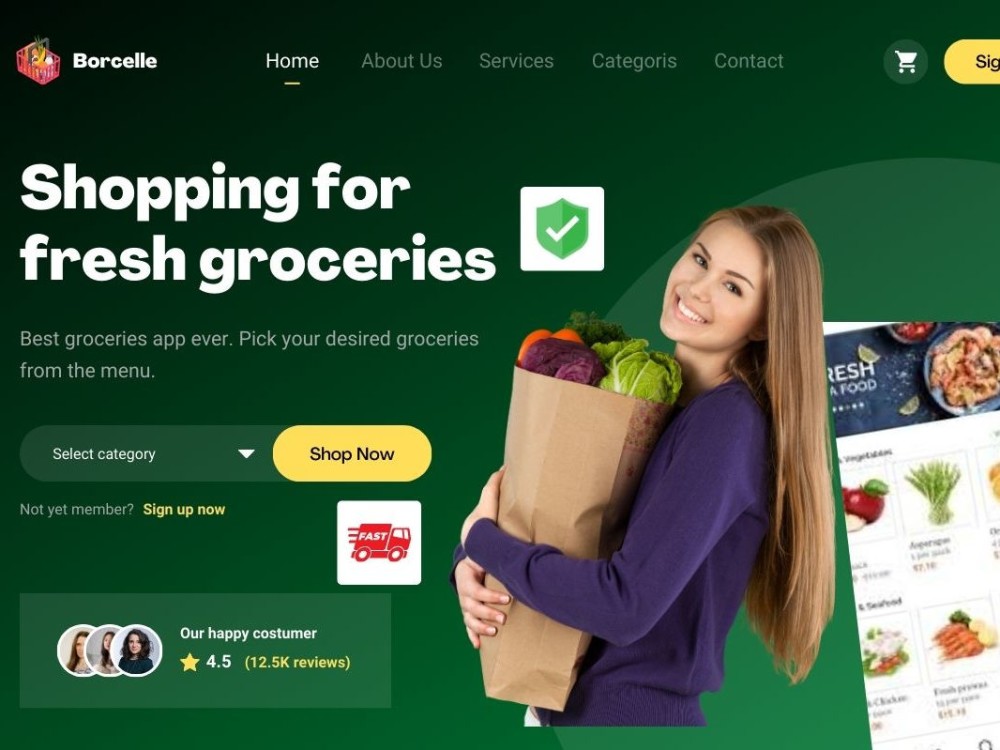 Grocery System Development Flutter Laravel React Css Js
