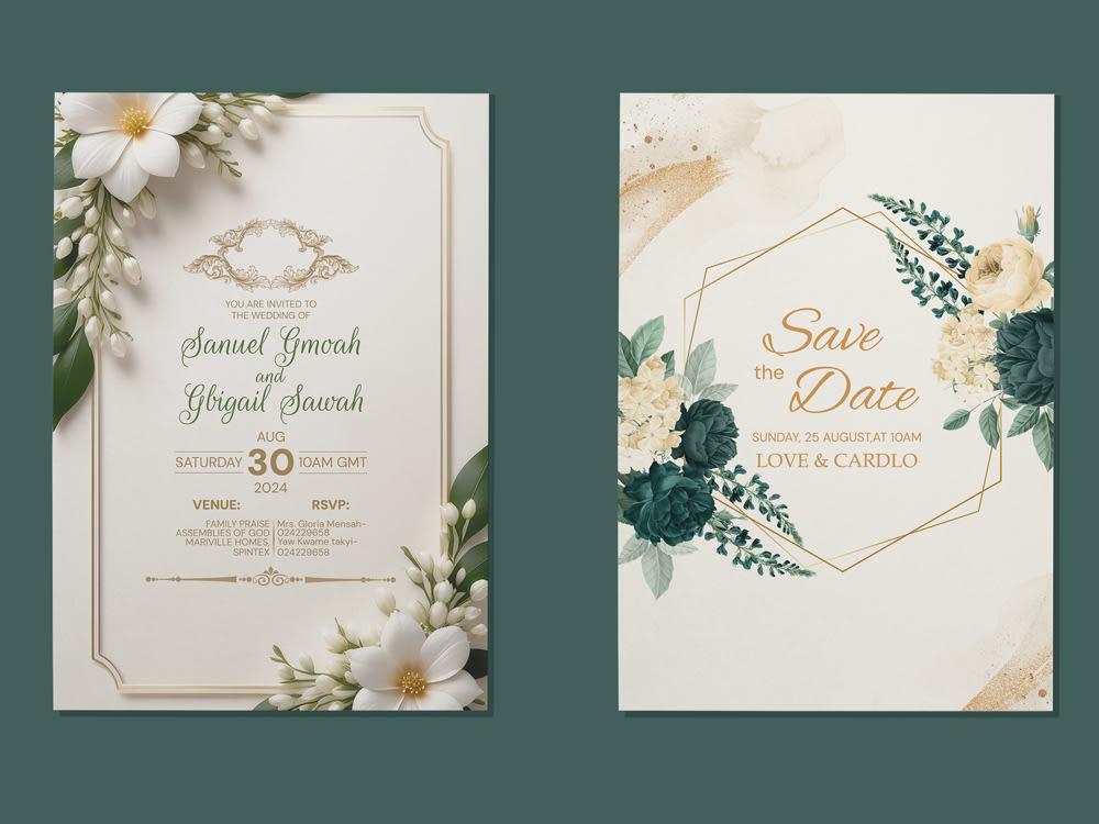 "Custom Wedding Invitation Design | Elegant & Personalized Creations ...
