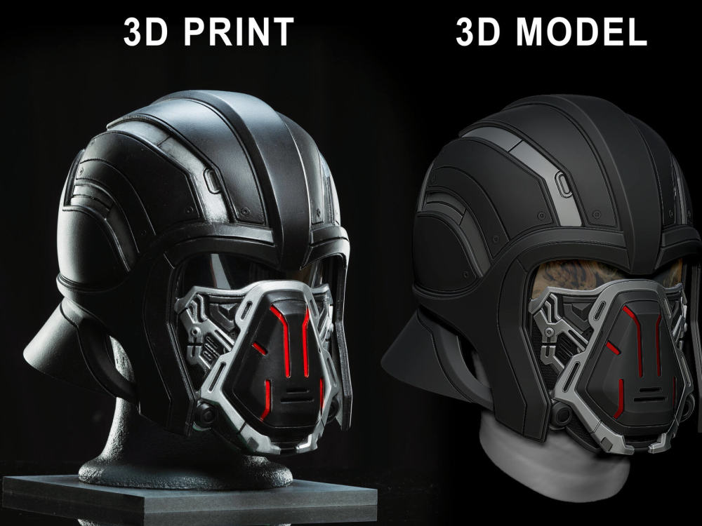 3d helmet 3d cosplay Halloween printable 3d mask 3d head for 3d ...