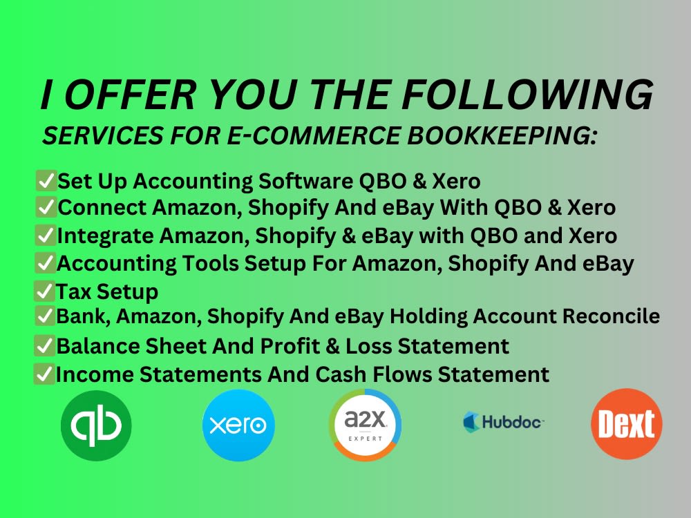 Amazon, Shopify, eBay, and E-Commerce business bookkeeping | Upwork