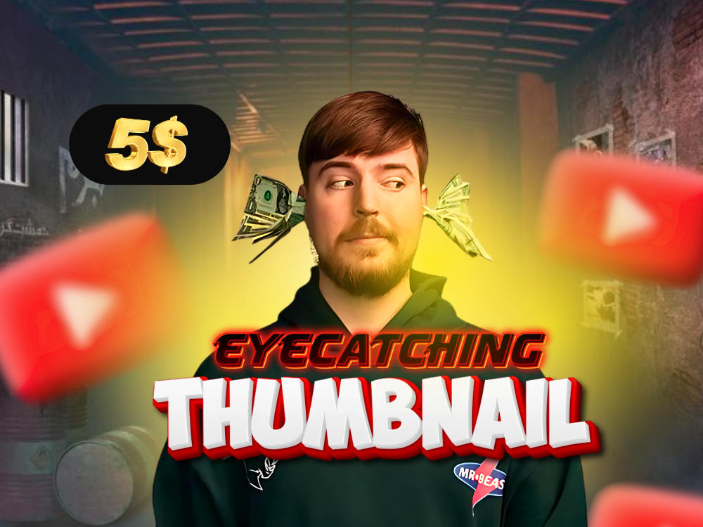 A eye_catching youtube thumbnail in just 2 hour. | Upwork