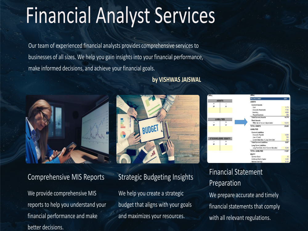 Financial Analysis And Forecasting Upwork