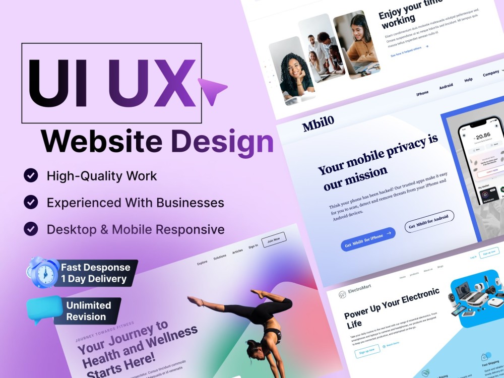 High-Converting Website & Landing Page UI/UX Design | Figma Expert | Upwork