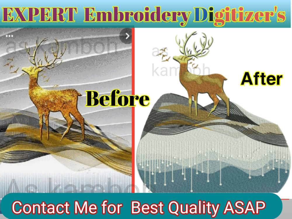 A manually digitized embroidery logo in dst pes pxf asap file image ...