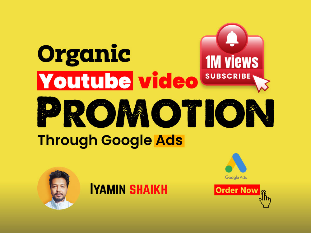 YouTube ads super fast organic video promotion million views by google ...