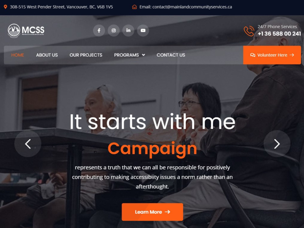 Professional Organization Website Design with Custom Visual Content ...